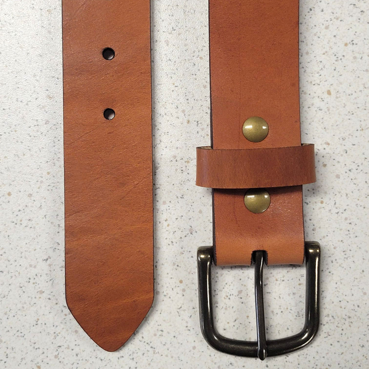 English Tan Belt – Orcas Island Leather Goods